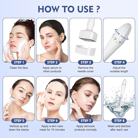 Derma Stamp 140A Micro Needling Tool For Hair, Skin And Acne – xeemartpk